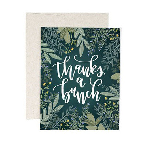 Herb Thanks Card - Thanks A Bunch – Dean & Nancy